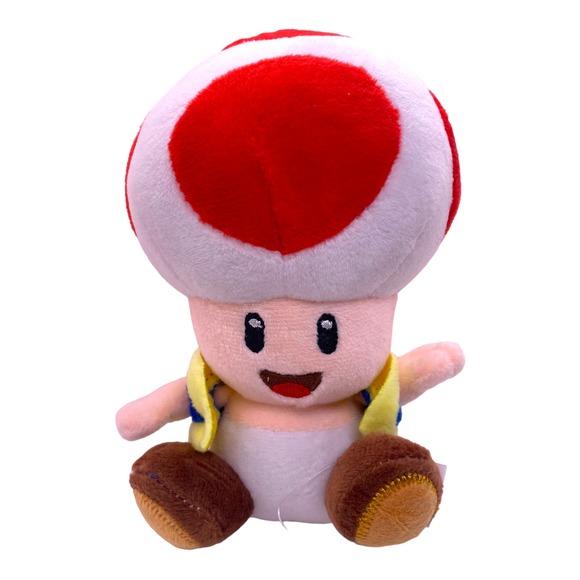 Nintendo | Toys | Super Mario Bros 6 Red Plush Toadette Doll Stuffed ...